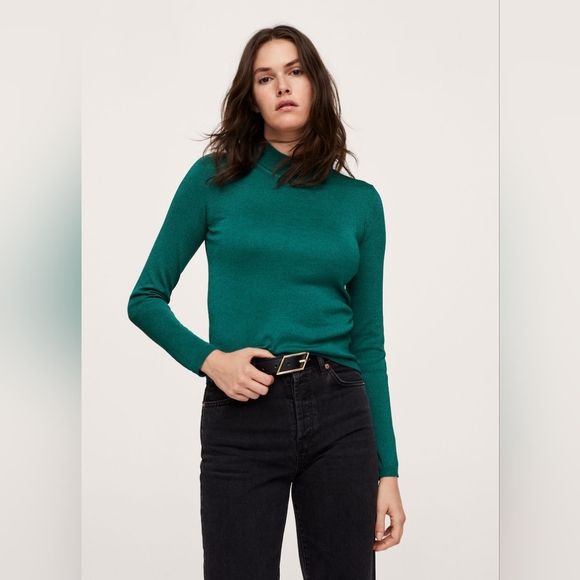 Mango | Sweaters | Fineknit Metallic Sweater | Poshmark